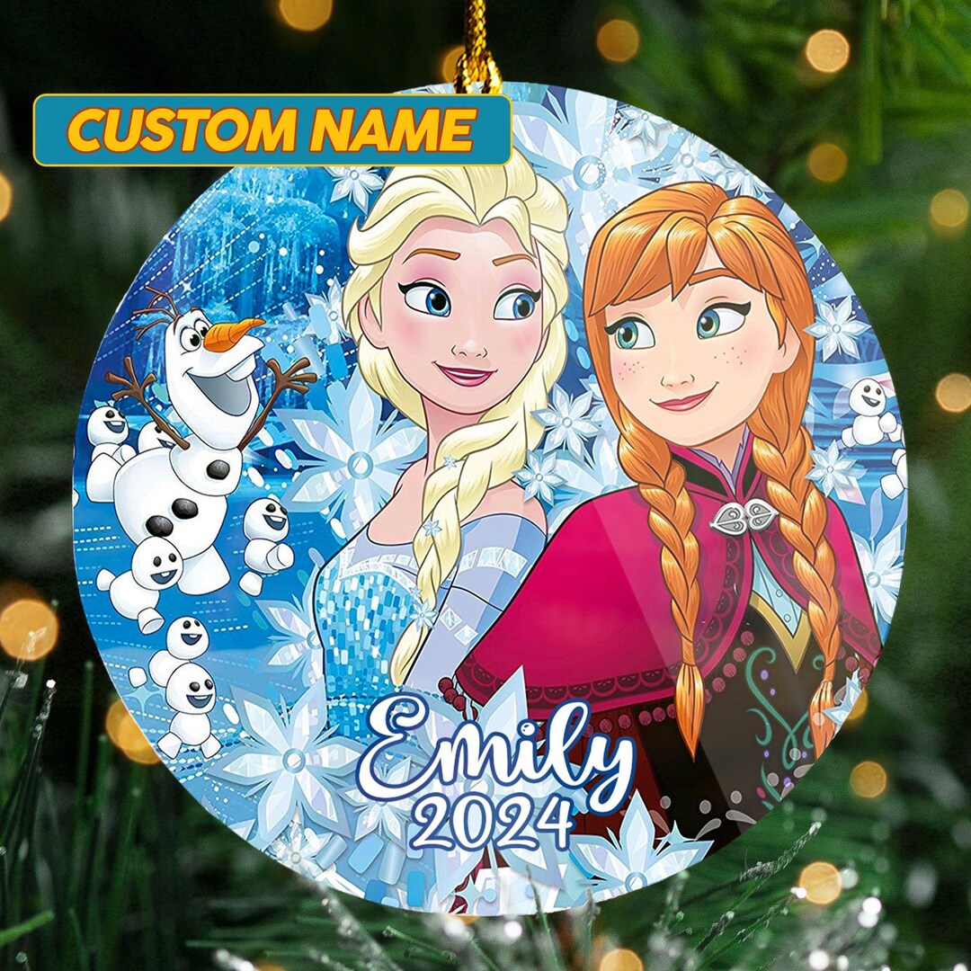 Personalized Ice Princess Sister Christmas Ornament, Winter Princess ...