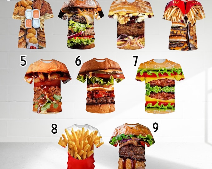 Food Costume Shirts Halloween Group Shirts Hamburger Costume Food Group ...