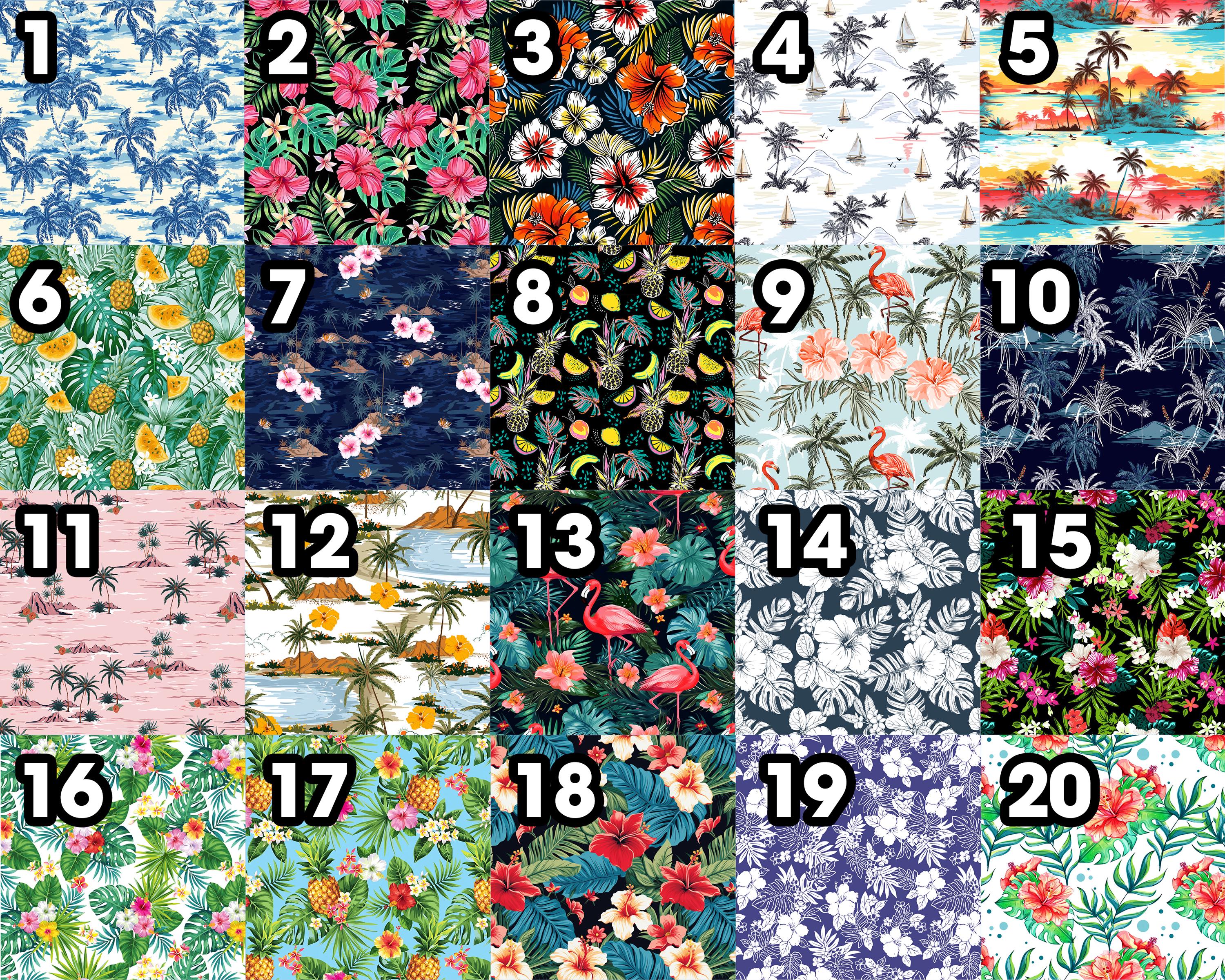 Hawaiian Shirt With Tropical Patterns, Trendy Family Vacation Matching ...