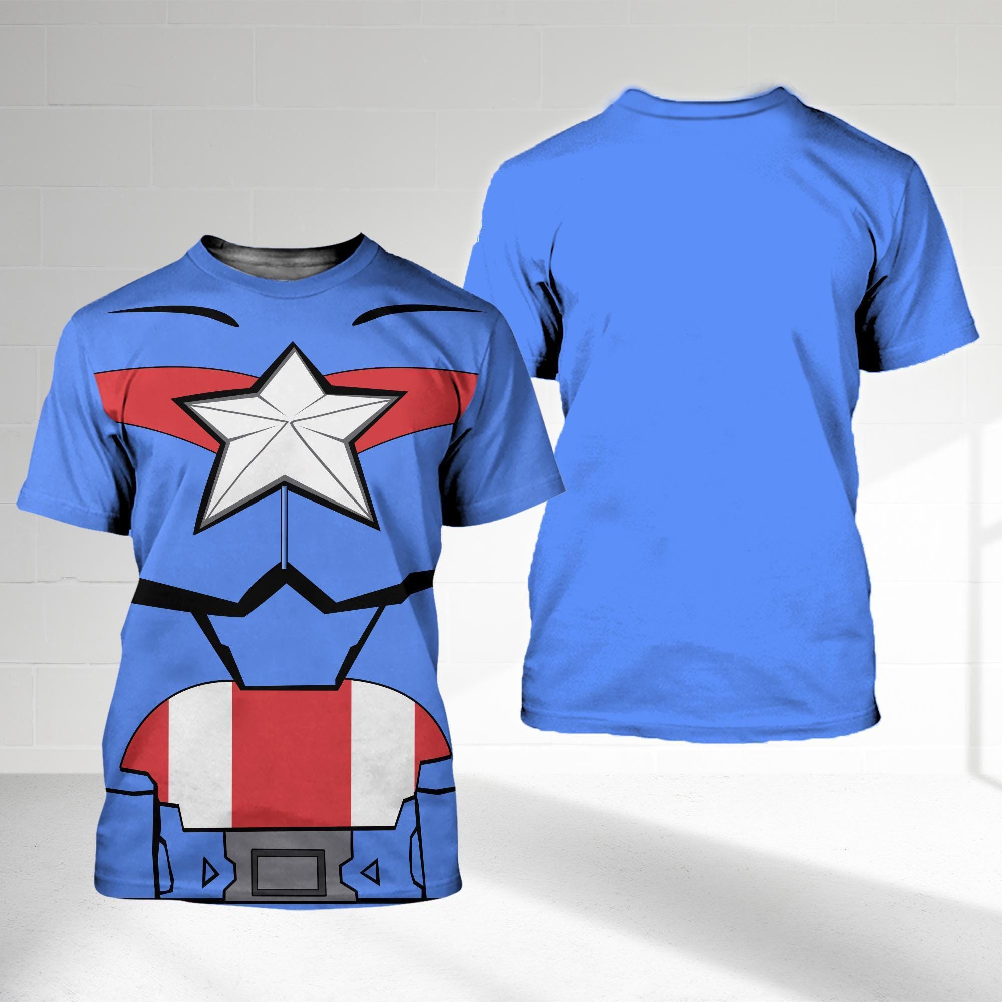 Superhero Team Costume 3D T-shirt, Marvelous Hero Cosplay Party ...
