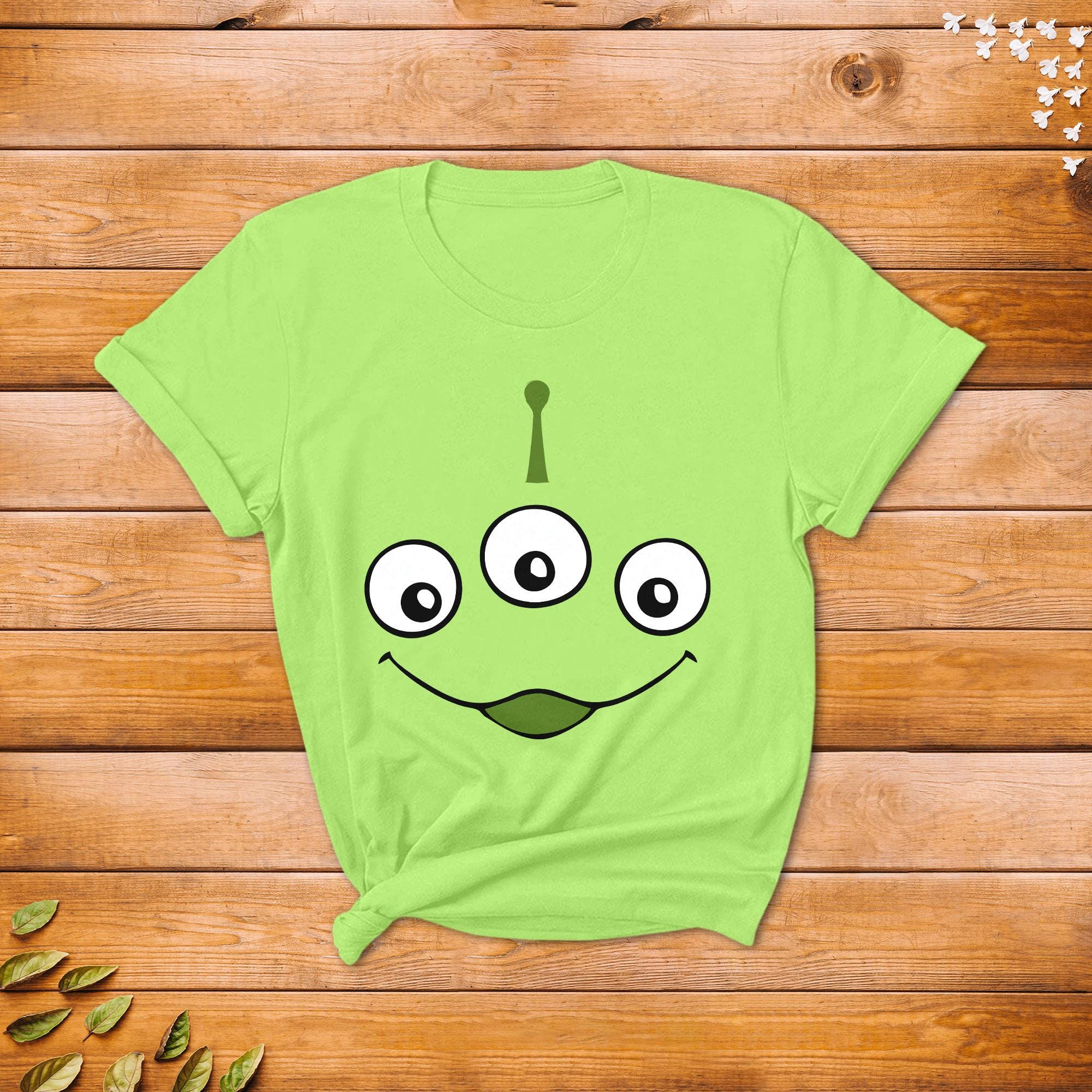 Toy Story Alien Face Costume, Toy Story Halloween Costume Tee, Disney ...