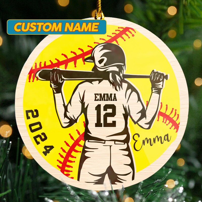 Softball Christmas - Etsy
