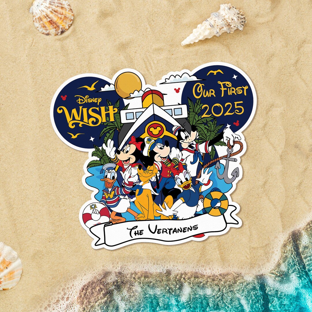 Disney Classic Cruise Ship Magnet, DCL Disney Cruise Door Magnet ...