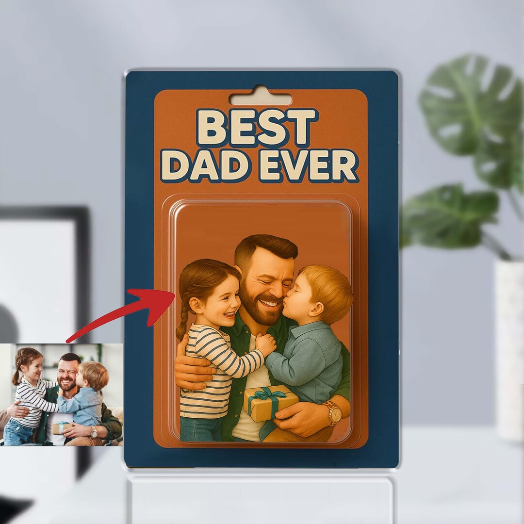 Personalized Father's Day Gift for Dad, Best Dad Ever Block Plaque ...