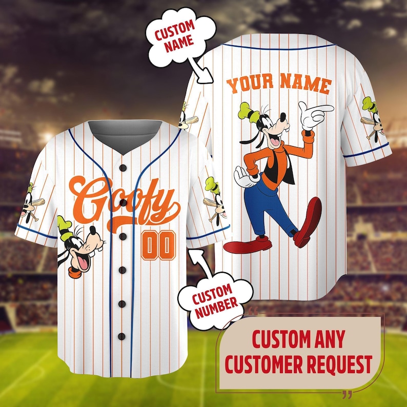 Personalize DN Mickey & Friends Cute Striped White, Custom DN Land ...