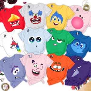 Bing Bong Face Costume Matching Shirt, Inside Out Movie Matching Shirt ...