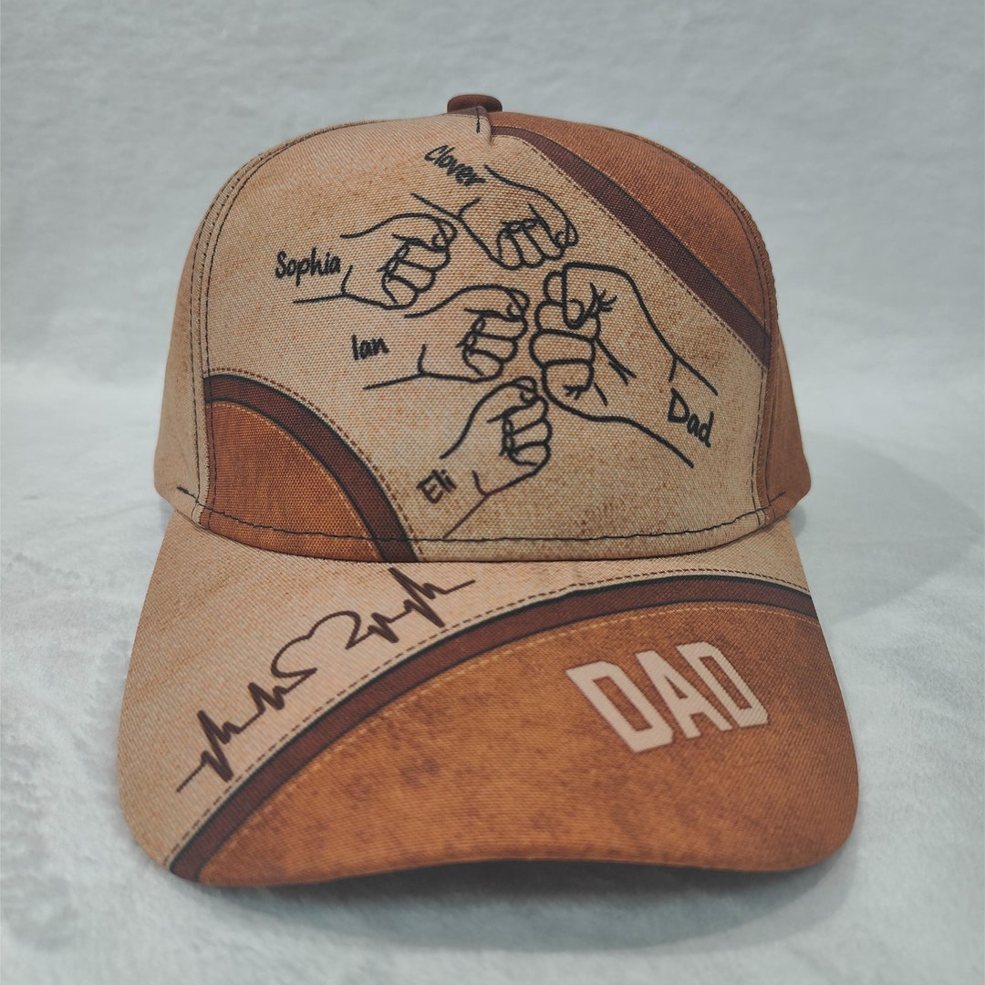 Personalized Fist Bump Daddy Grandpa Classic Cap, Father's Day Gift for ...