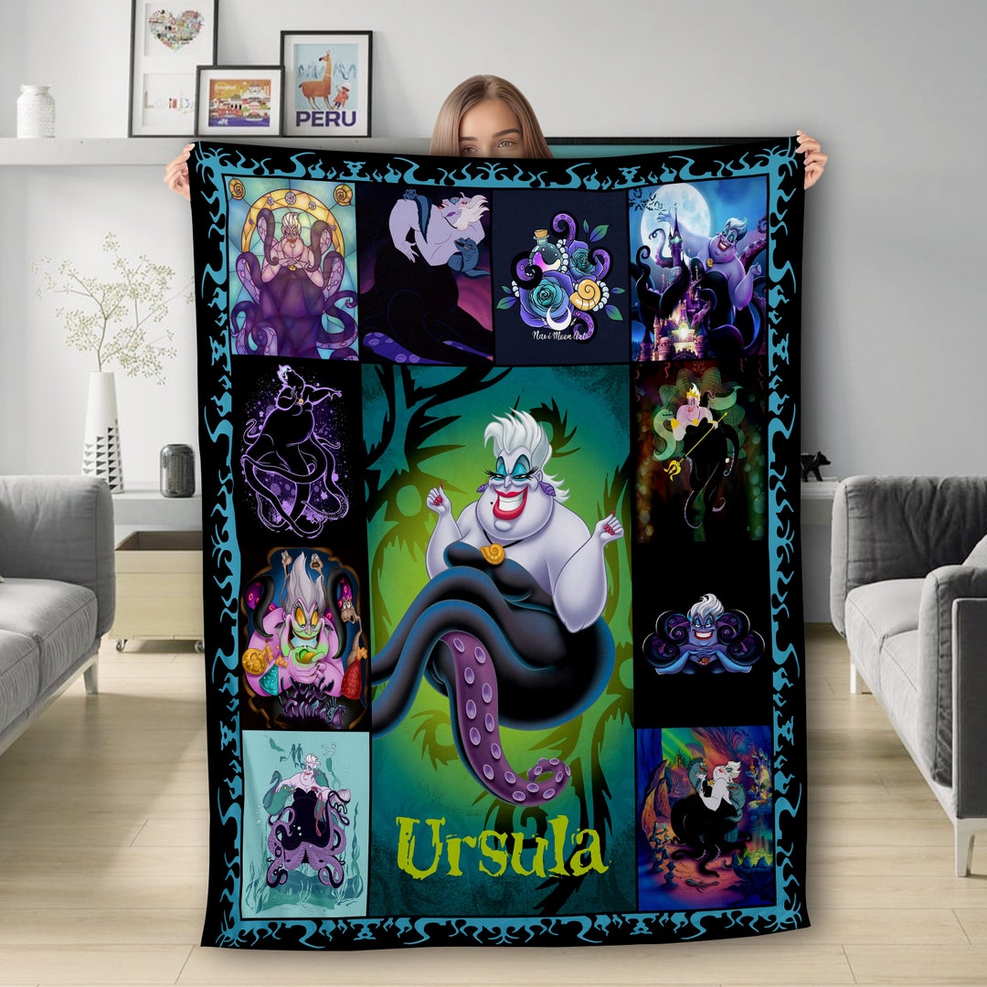 Personalized Octopus Villain Fleece Blanket, Custom Name Villain in ...