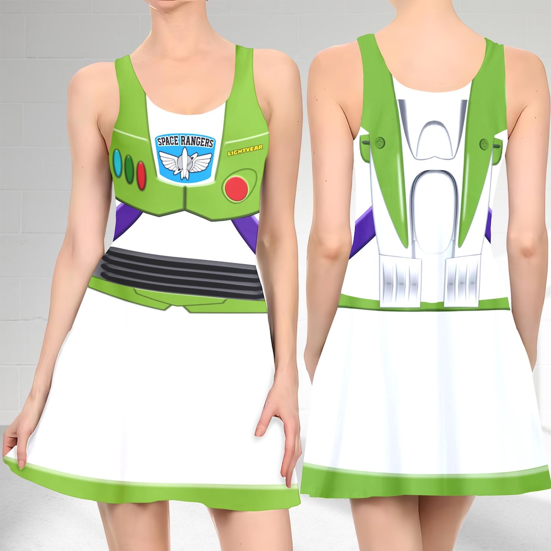 Buzz Lightyear 3D Cosplay Costume Skater Dress, Toy Story and Dress ...