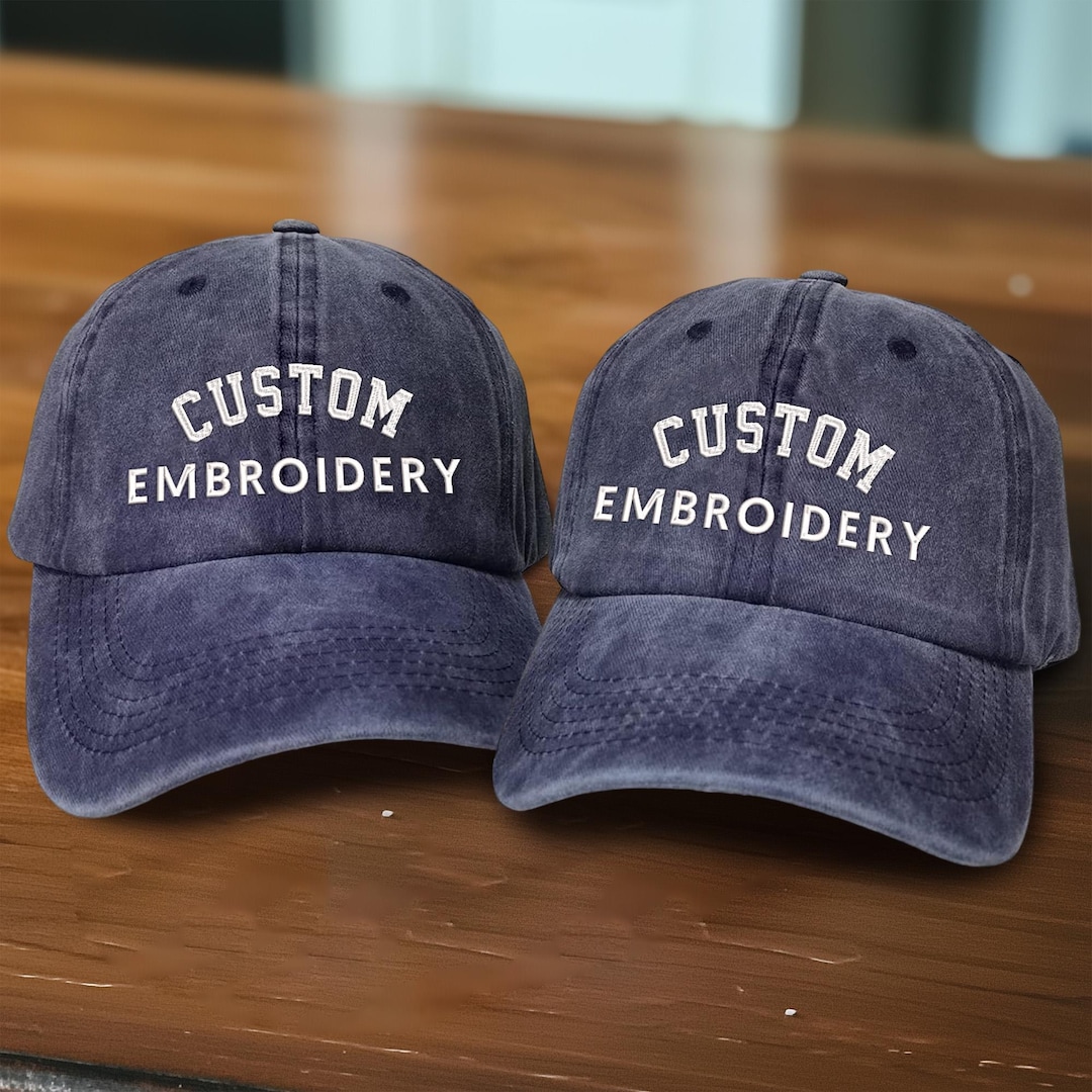 Custom Embroidered Hat, Insert Your Logo Baseball Hat, Personalized ...