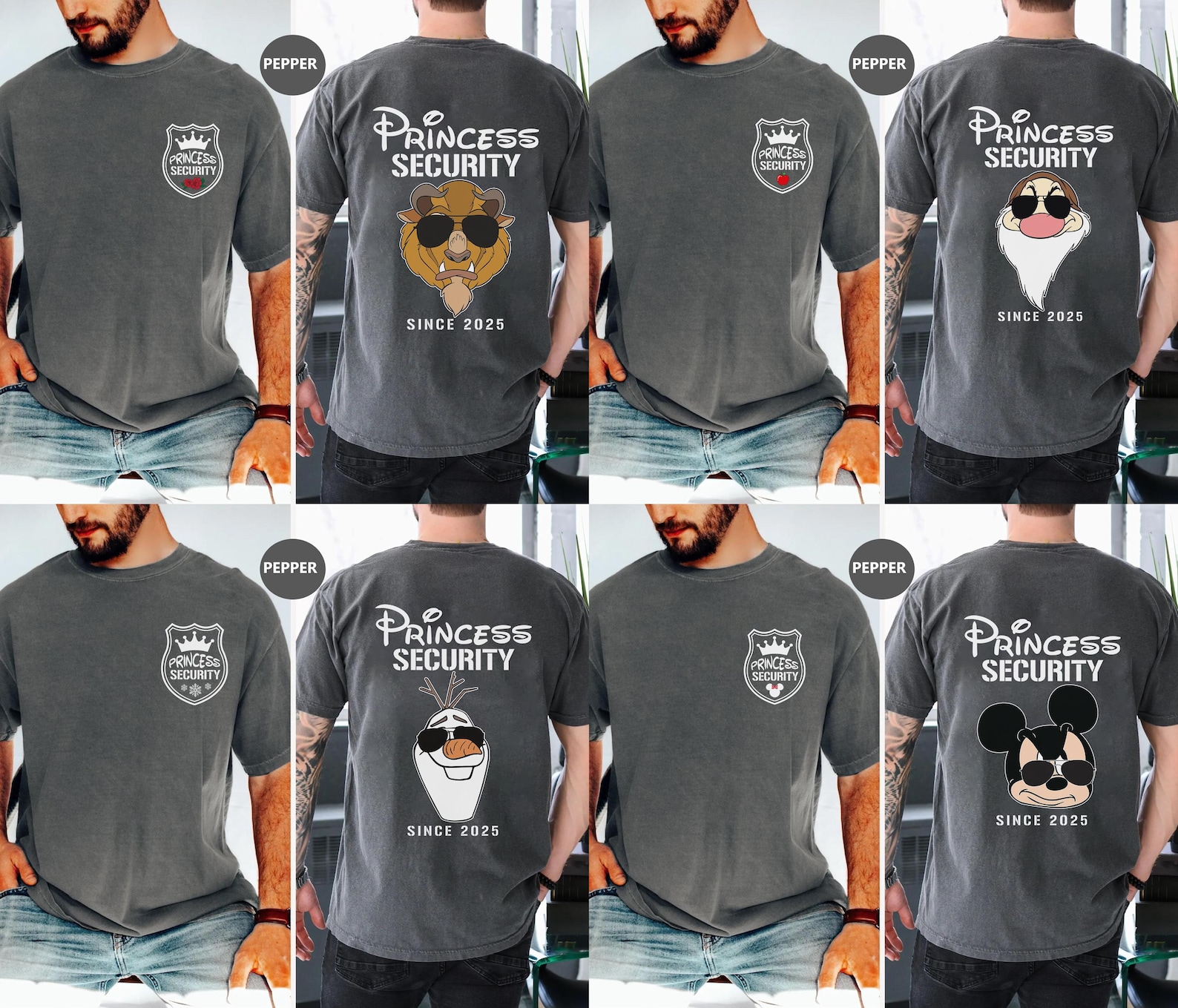 DN Princess Security Shirt, DN Dad Shirt, All Characters Mickey Olaf ...