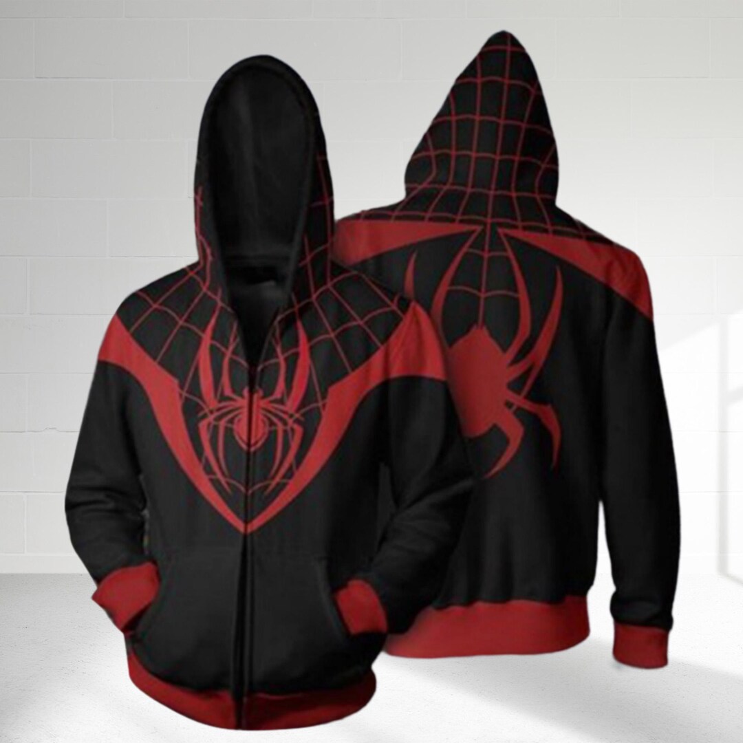 Spider Man 3D Halloween Costume Hoodie, Spider Man Inspired Suit ...