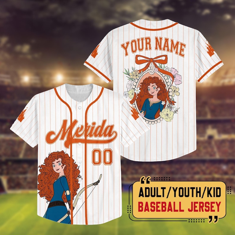 Personalized DN Princess Baseball Jersey, Custom Name and Princess ...