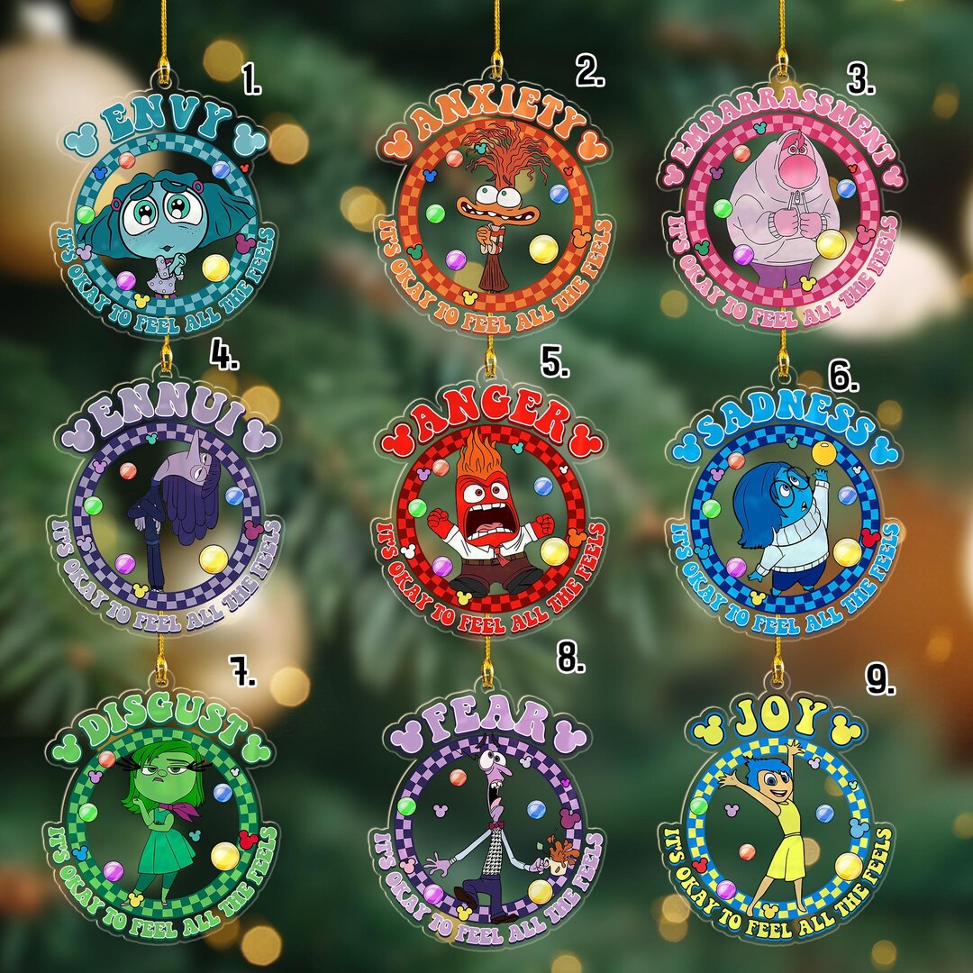 Inside Out Christmas Ornament, It's Okay to Feel All the Feels Ornament ...