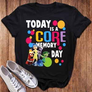 Today is A Core Memory Day Shirt, Animated Emotion Characters T-shirt ...