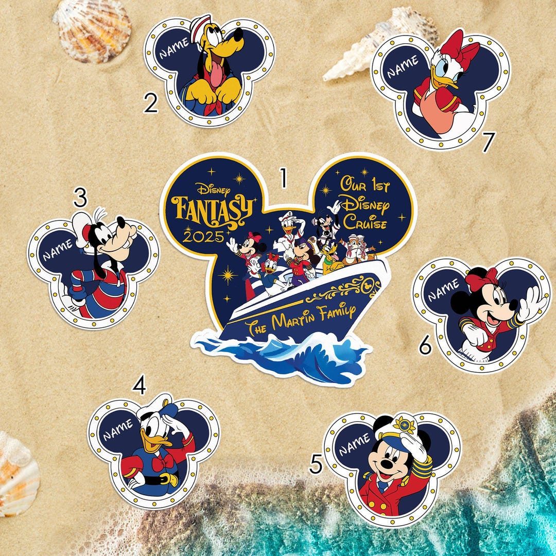 Personalized Our 1st Disney Cruise Ship Family Magnet, Custom 1st ...