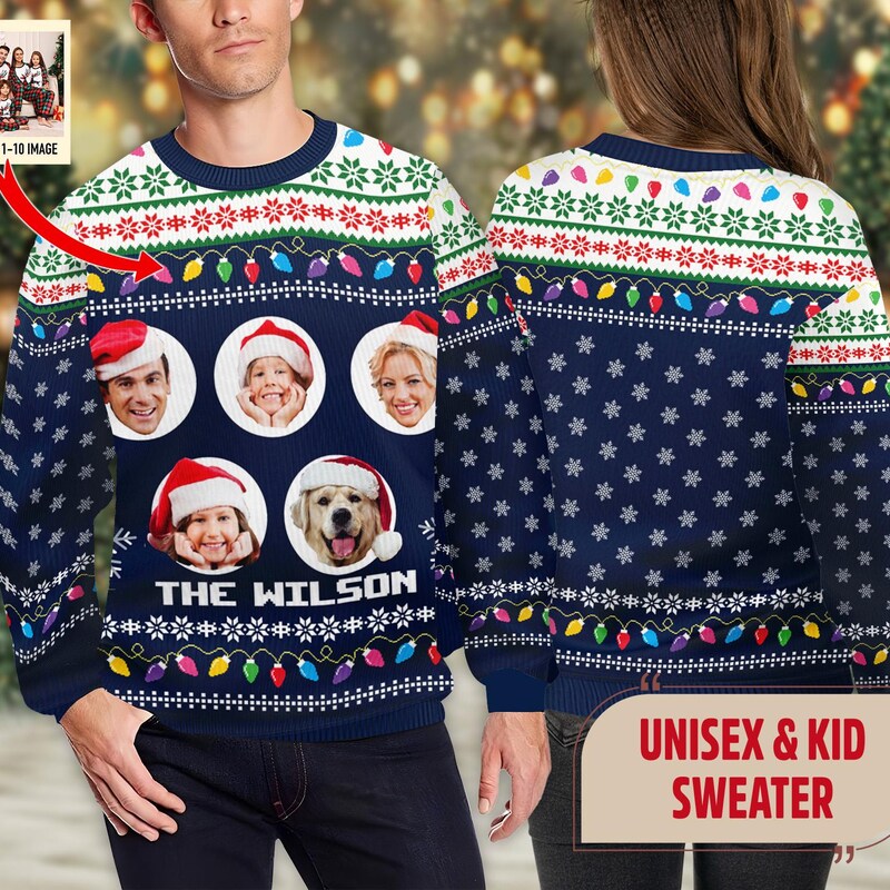 Family Christmas Sweater - Etsy
