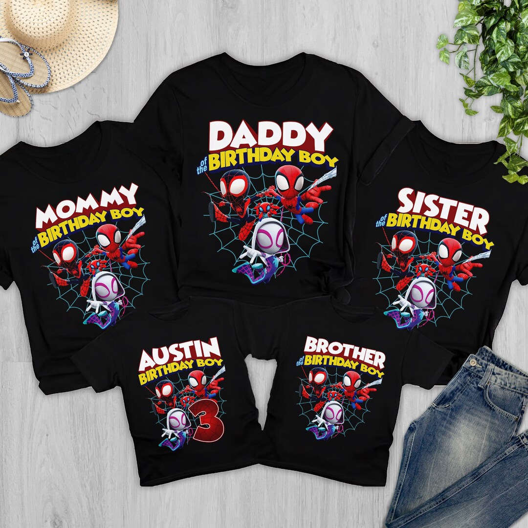 Personalized Spidey and His Amazing Friends Birthday Boy Shirt ...