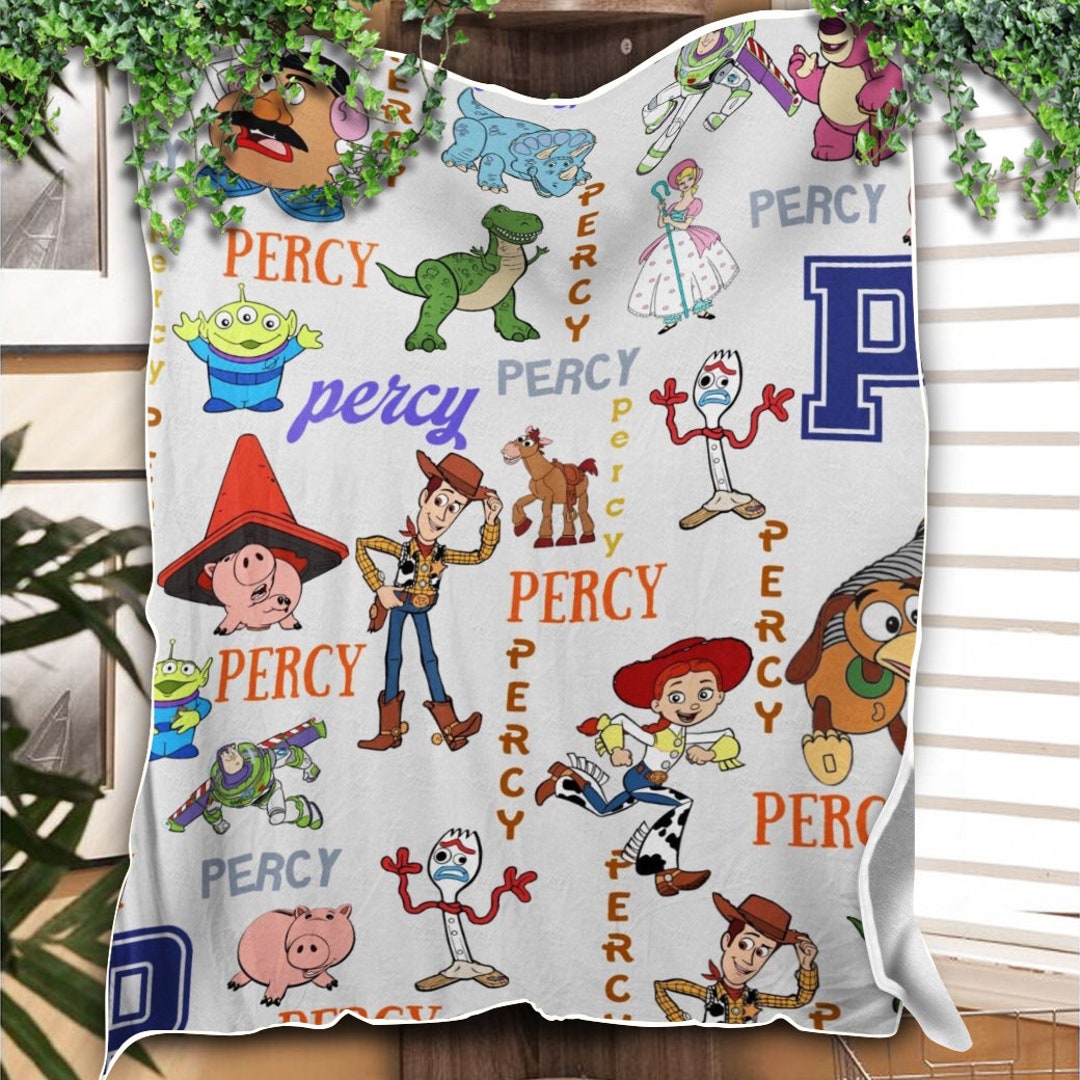 Personalized Funny Spoon Character Plush Fleece Blanket, Custom Name ...