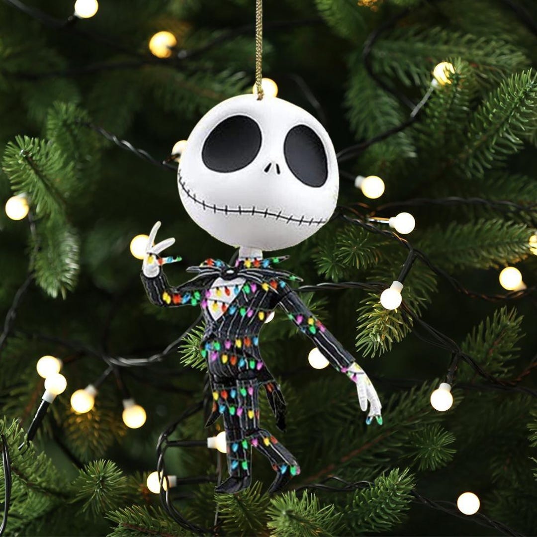 Nightmare Skeleton Suit Christmas Ornament, Skeleton Horror Character ...