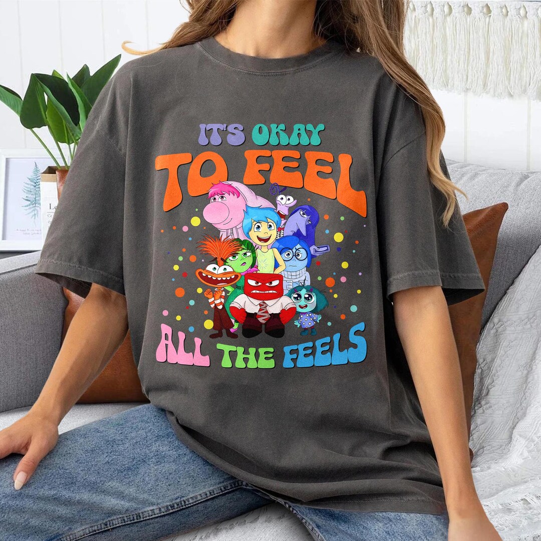 It's Okay to Feel All the Feels Inside Out 2 Sweatshirt, Therapy Inside ...