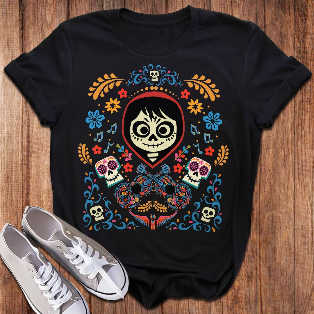 The Pixar Coco Musical Movie T-shirt, Skeleton Boy Miguel Shirts ...