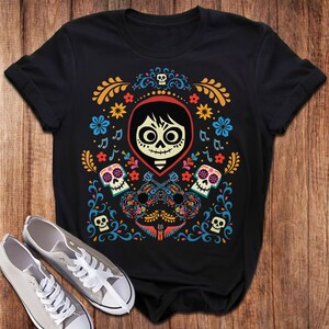 The Pixar Coco Musical Movie T-shirt, Skeleton Boy Miguel Shirts ...