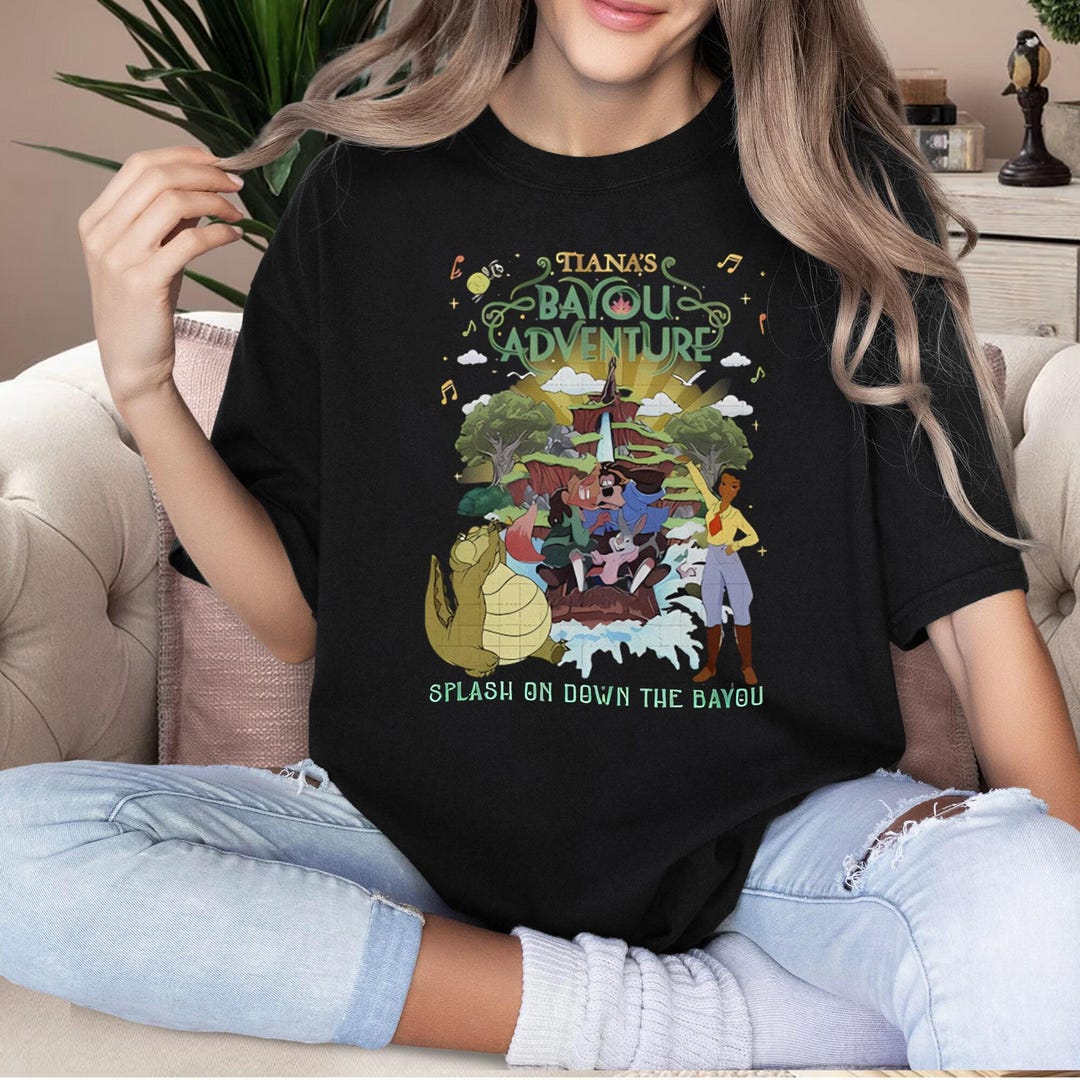 Funny Splash Mountain the Bayou Shirt, Tiana's Bayou Adventure T-shirt ...