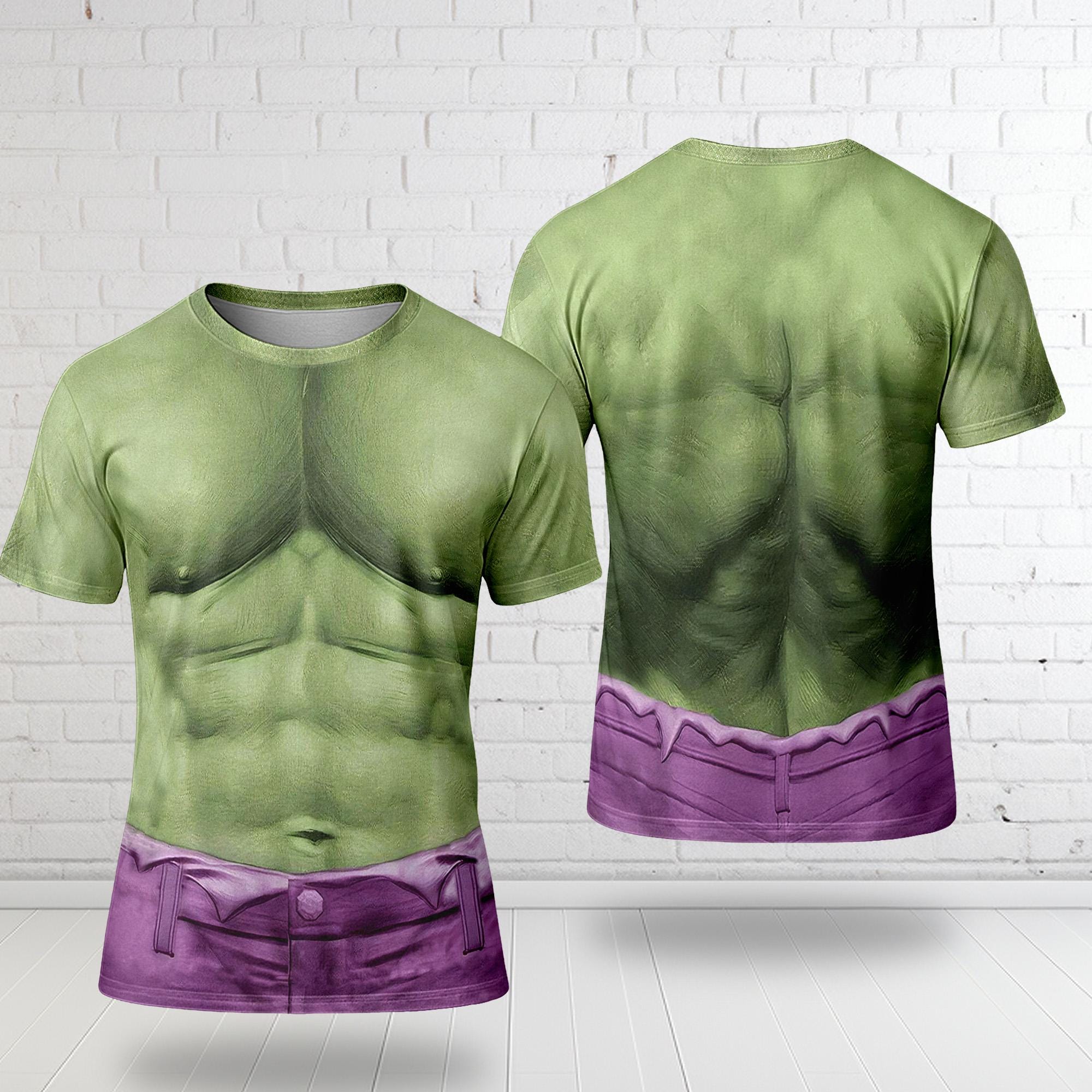 The Incredible Hulk Costume Clothing, Green Hulk Cosplay Costume 3D ...