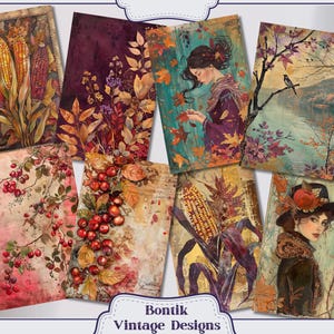 Fall Junk Journal Pages Autumn Memories, A5 Junk Journal Printable Kit ...