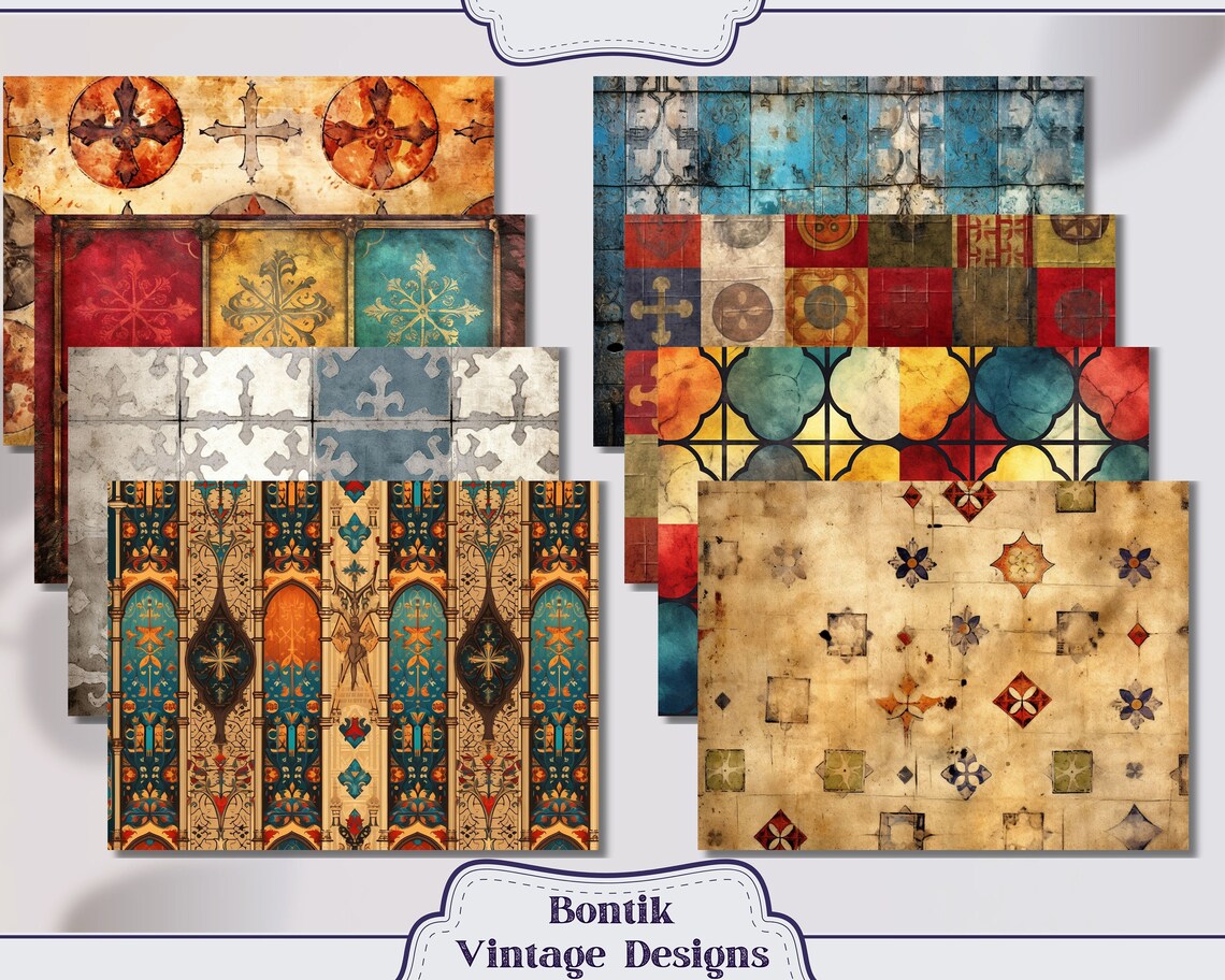 Medieval Parchment Paper Vintage Junk Journal Double Papers - Etsy