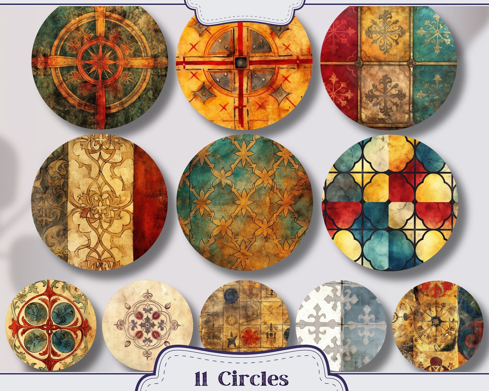 Medieval Parchment Paper Journal Kit Ephemera, ATC, Tags, Pocket ...