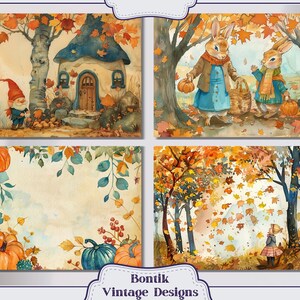 Fall Nostalgia Junk Journal Printable Set of Vintage Pages is Perfect ...