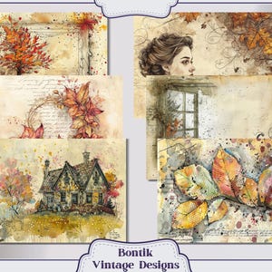 Heritage Fall Junk Journal Printable Set of 8x11 Inch Pages is Perfect ...