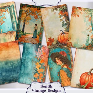 Fall Nostalgia Autumn Junk Journal Supplies, Fall Printable Pages ...