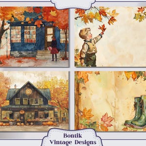 Fall Nostalgia Junk Journal Printable Set of Vintage Pages is Perfect ...