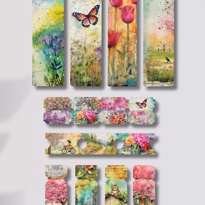 Springtime Joy Junk Journal Kit Ephemera, Spring Pages, ATC, Tags ...