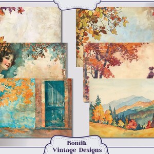 Fall Nostalgia Junk Journal Printable Set of Vintage Pages is Perfect ...