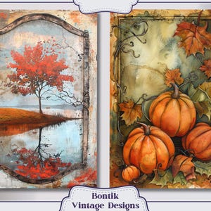 Fall Junk Journal Pages Autumn Memories, A5 Junk Journal Printable Kit ...