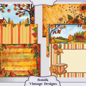 Very Bright Fall Junk Journal Printable Set of Whimsical Pages is ...