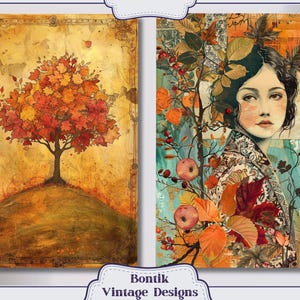 Fall Junk Journal Pages Autumn Memories, A5 Junk Journal Printable Kit ...