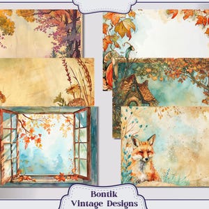 Fall Nostalgia Junk Journal Printable Set of Vintage Pages is Perfect ...