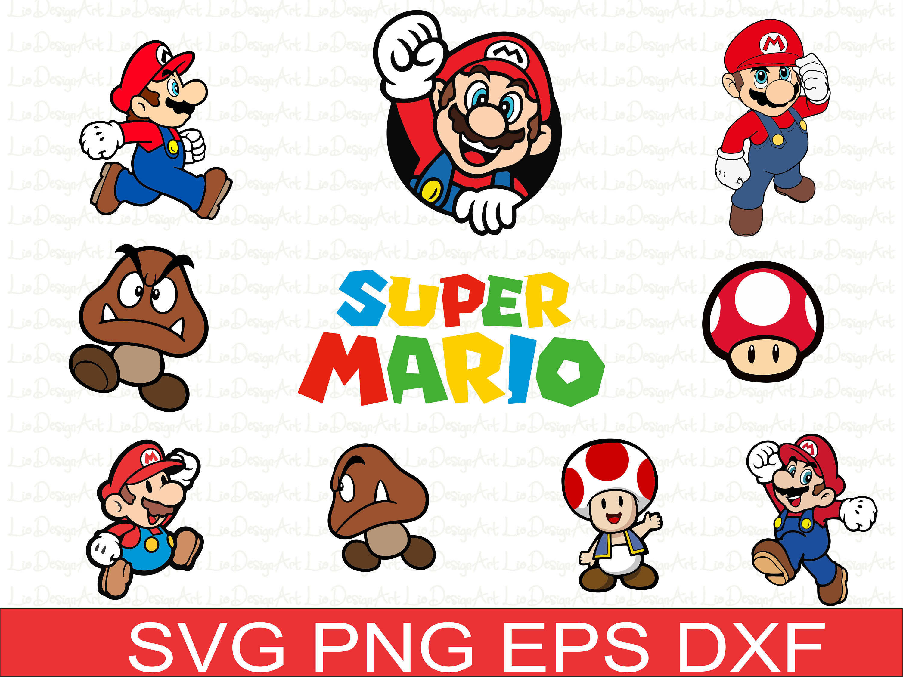 Super Mario SVG Bundle for Cricut and Sublimation Mario - Etsy Canada
