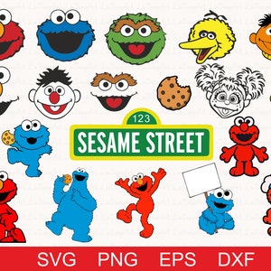 Sesame Street Svg - Etsy