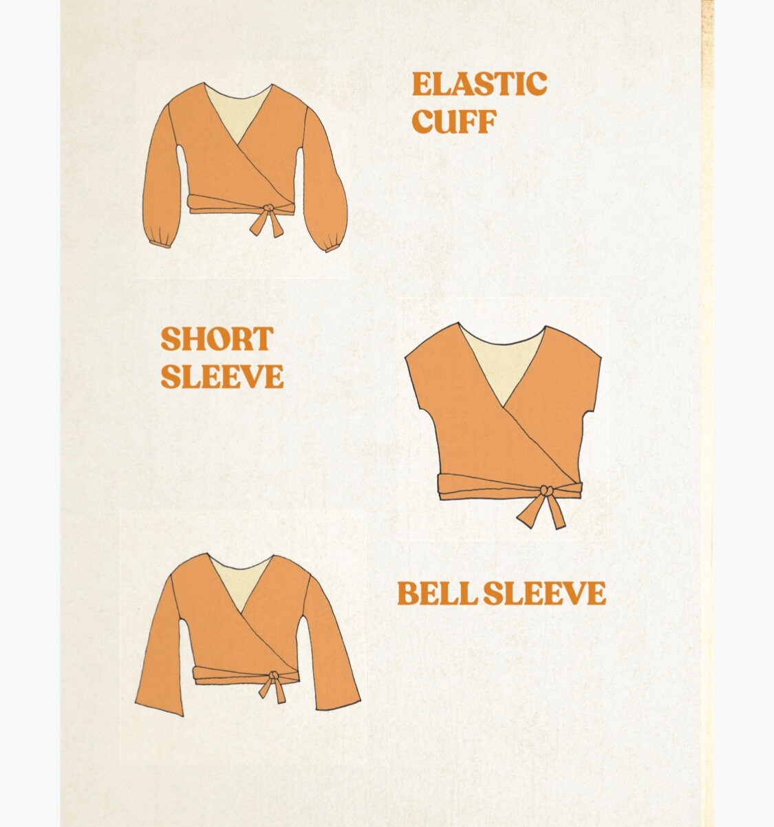 Seams Easey Wrap Top Pattern and Booklet - Etsy