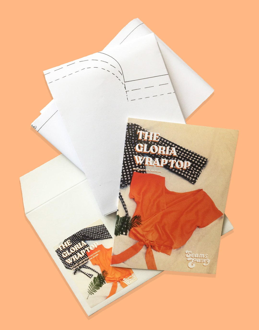 Seams Easey Wrap Top Pattern and Booklet - Etsy