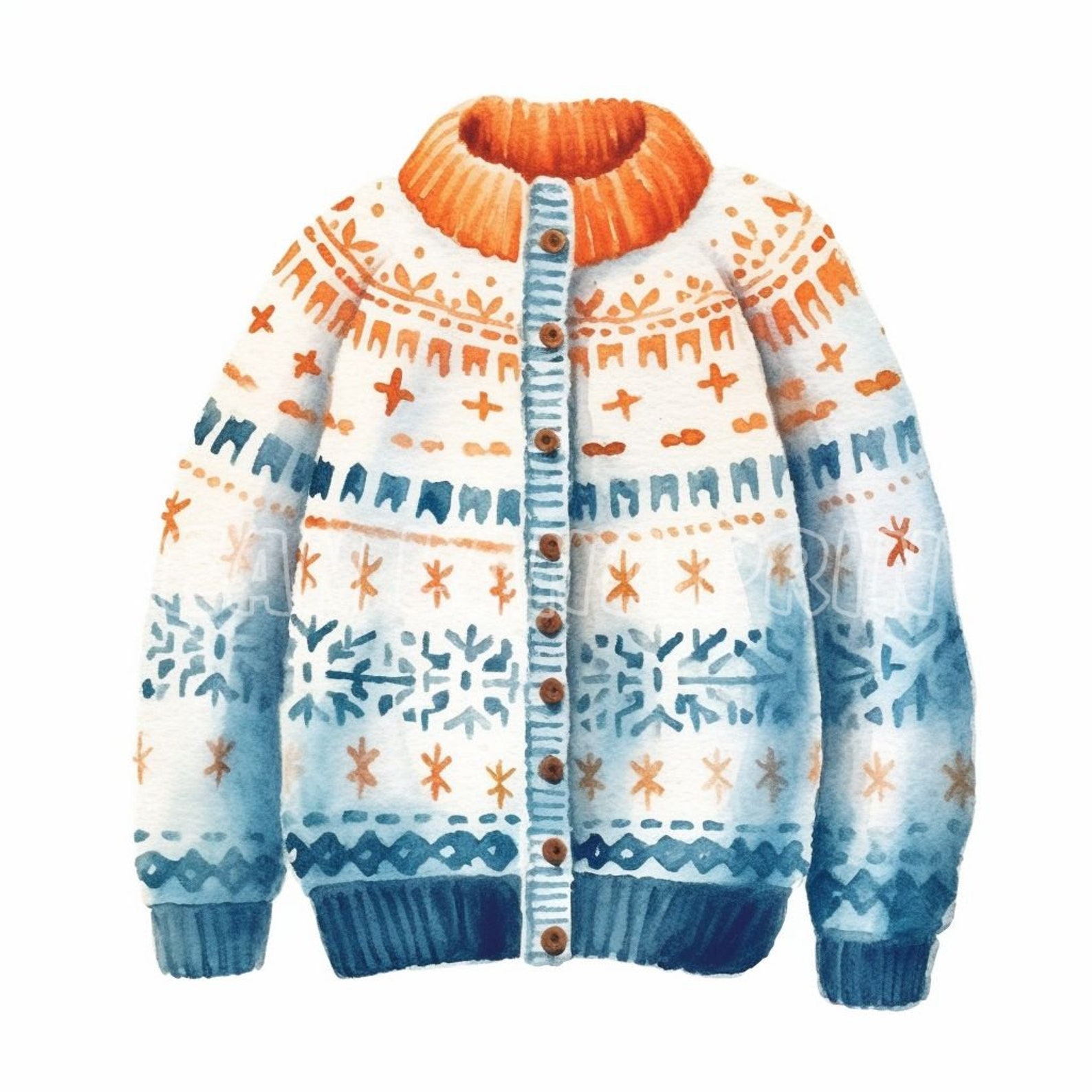 Cozy Knitted Sweaters Clipart, 12 High Quality Images, Printable ...