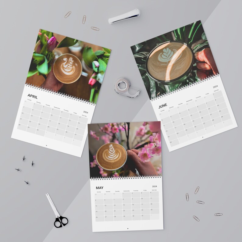 Latte Art Calendar 2024 - Etsy