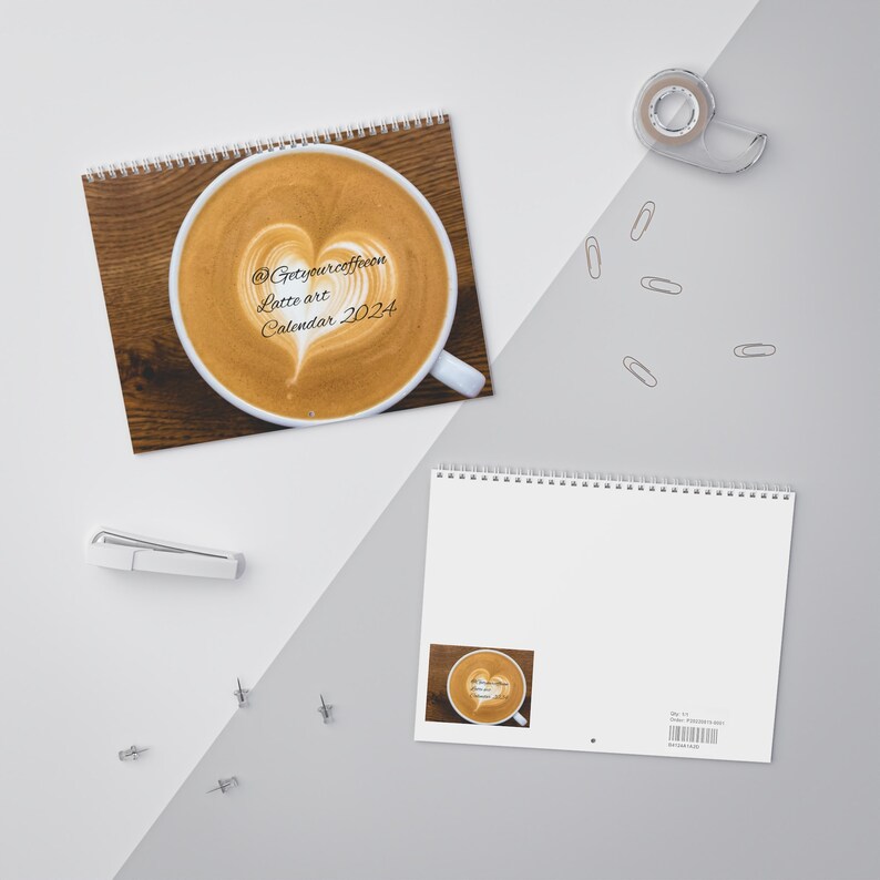 Latte Art Calendar 2024 - Etsy