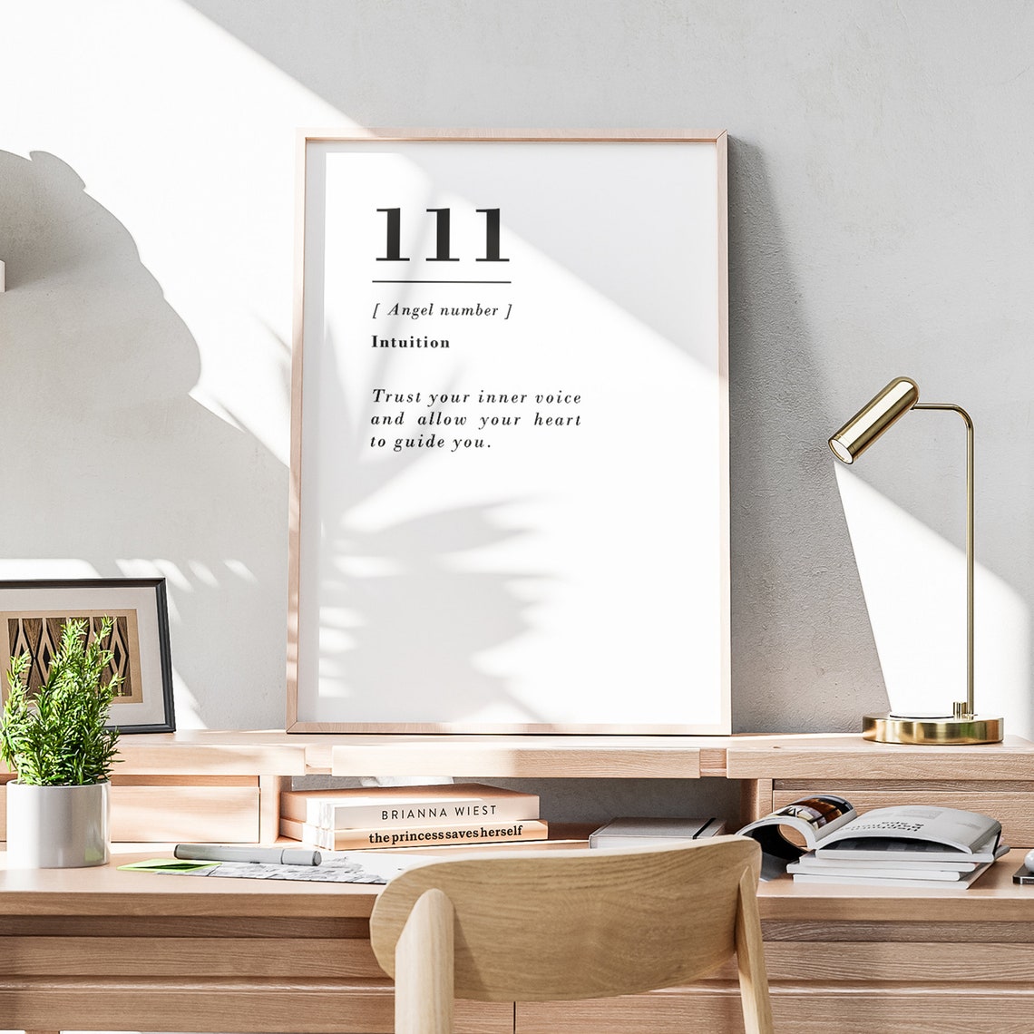 Intuition Angel Poster Original Design 111 Angel Number Digital ...
